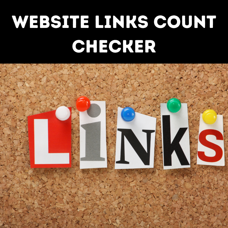Free Website Links Count Checker Tool | Superseoplus